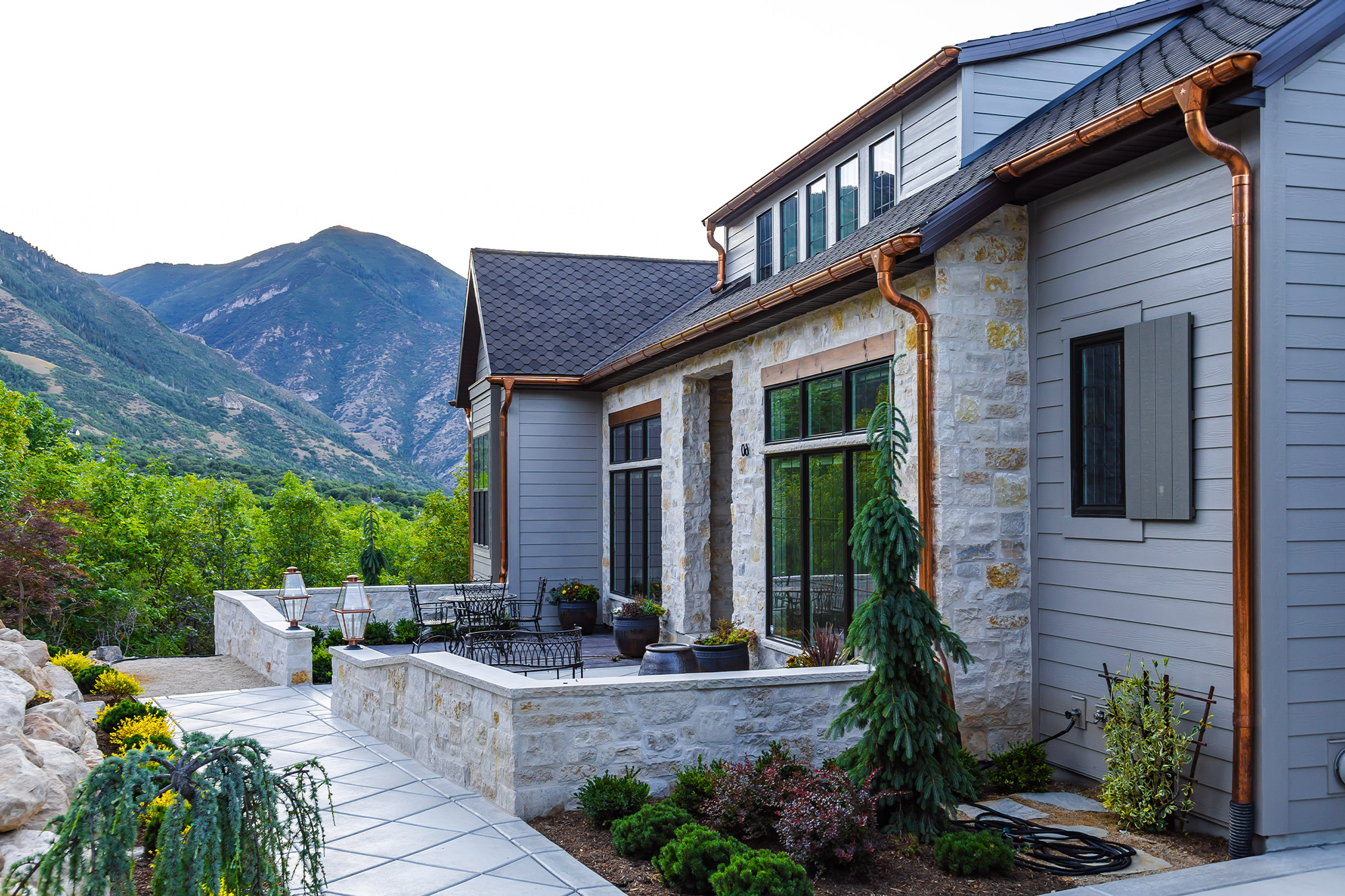 Luxury Copper Gutter Installation in Utah | Luxury Line of Ace Gutter ...